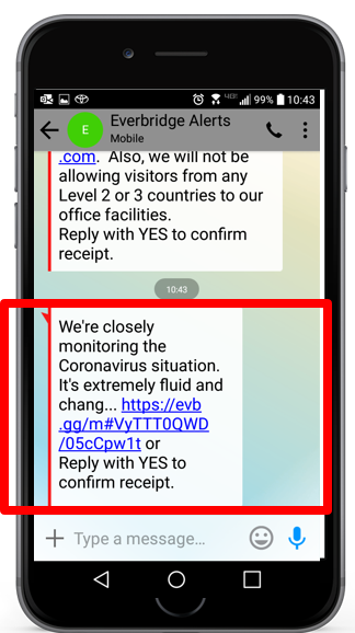 EBS: Everbridge SmartPath: Single SMS – Everbridge