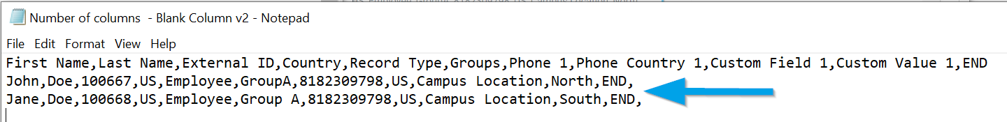 Ebs Contact Upload Error Code Your File Either Contains Line Breaks