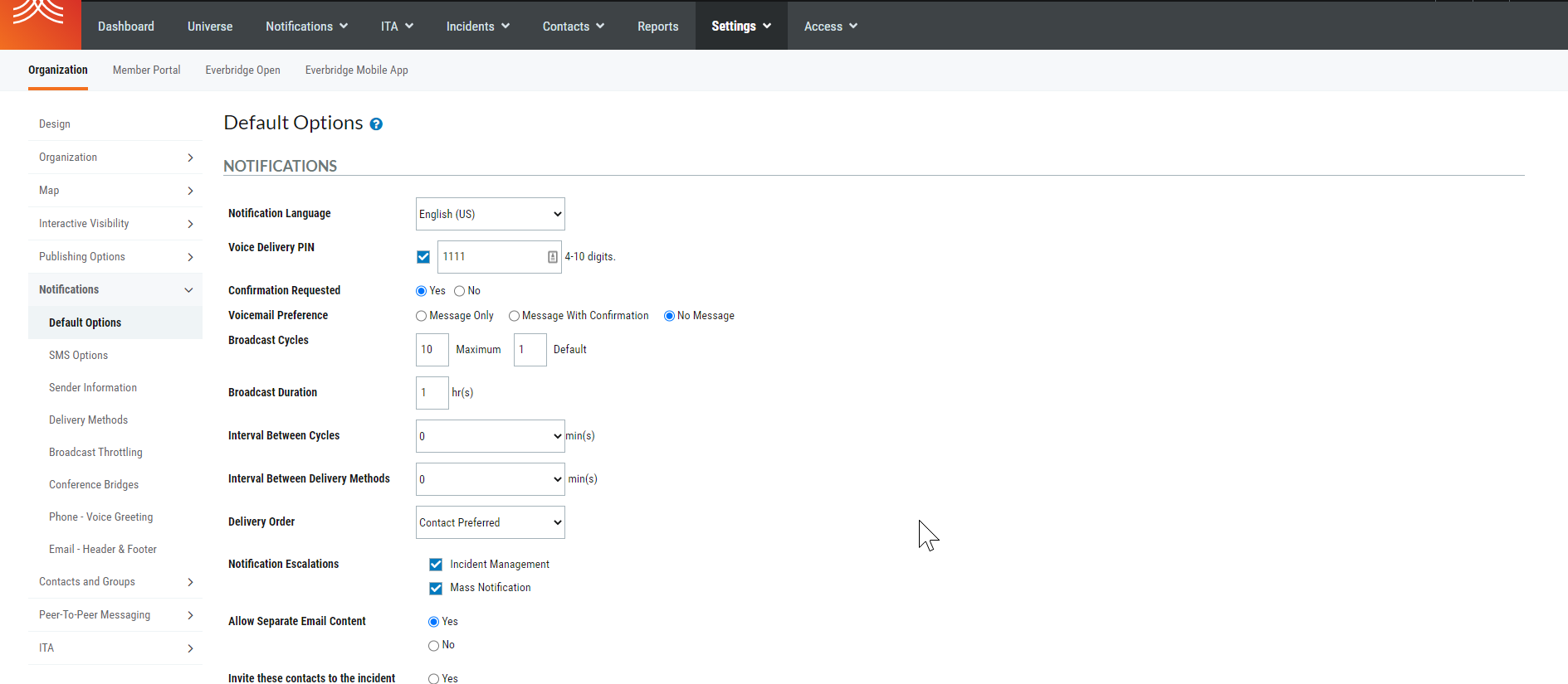 EBS: How to Change the Language for Voice Notifications and Incidents ...