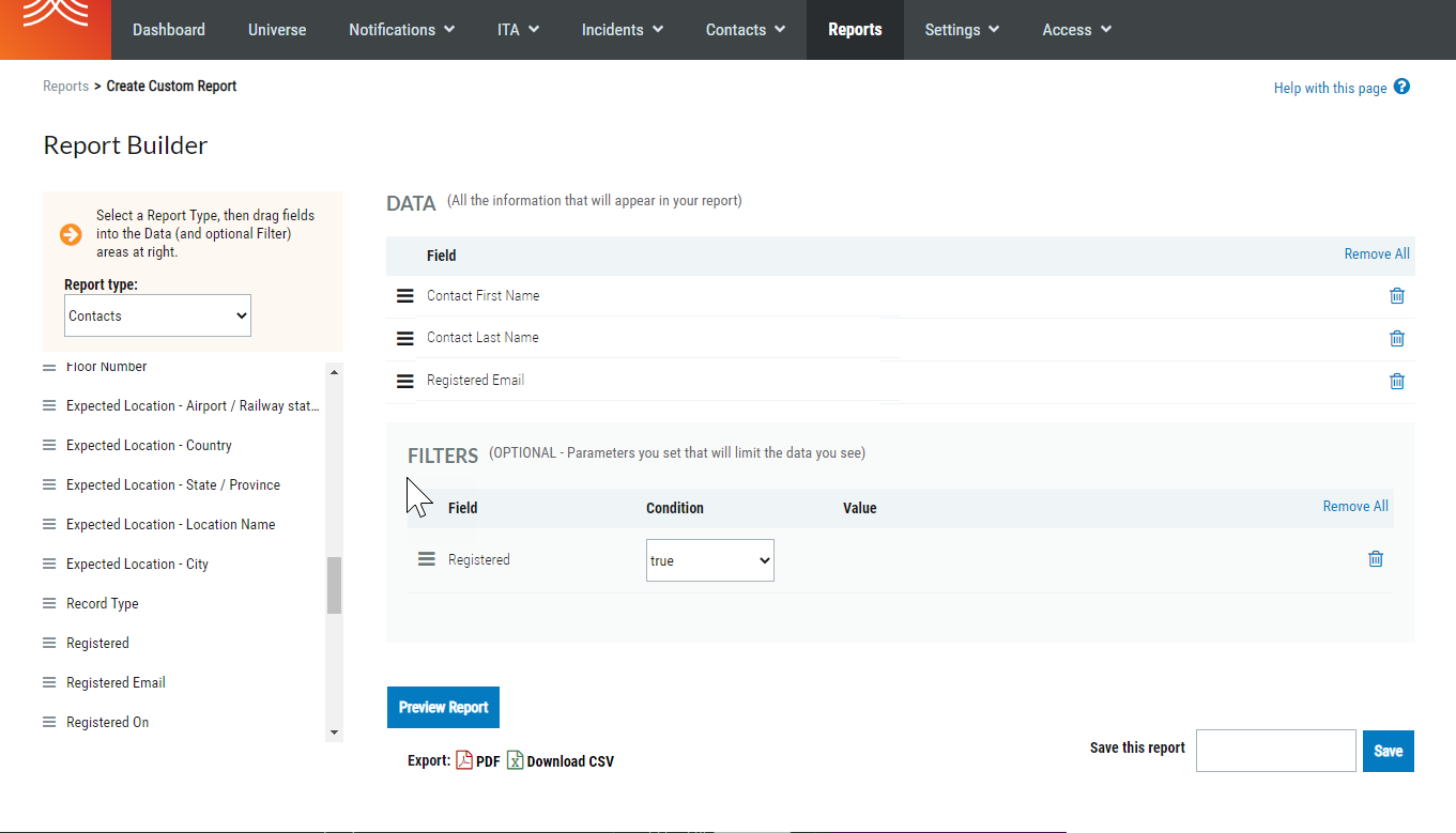 EBS: How to Create a Custom Report That Collects the Email Addresses That Contacts Use to ...
