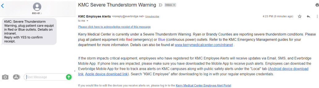 EBS: Effective Notifications - Healthcare Examples – Everbridge Sandbox