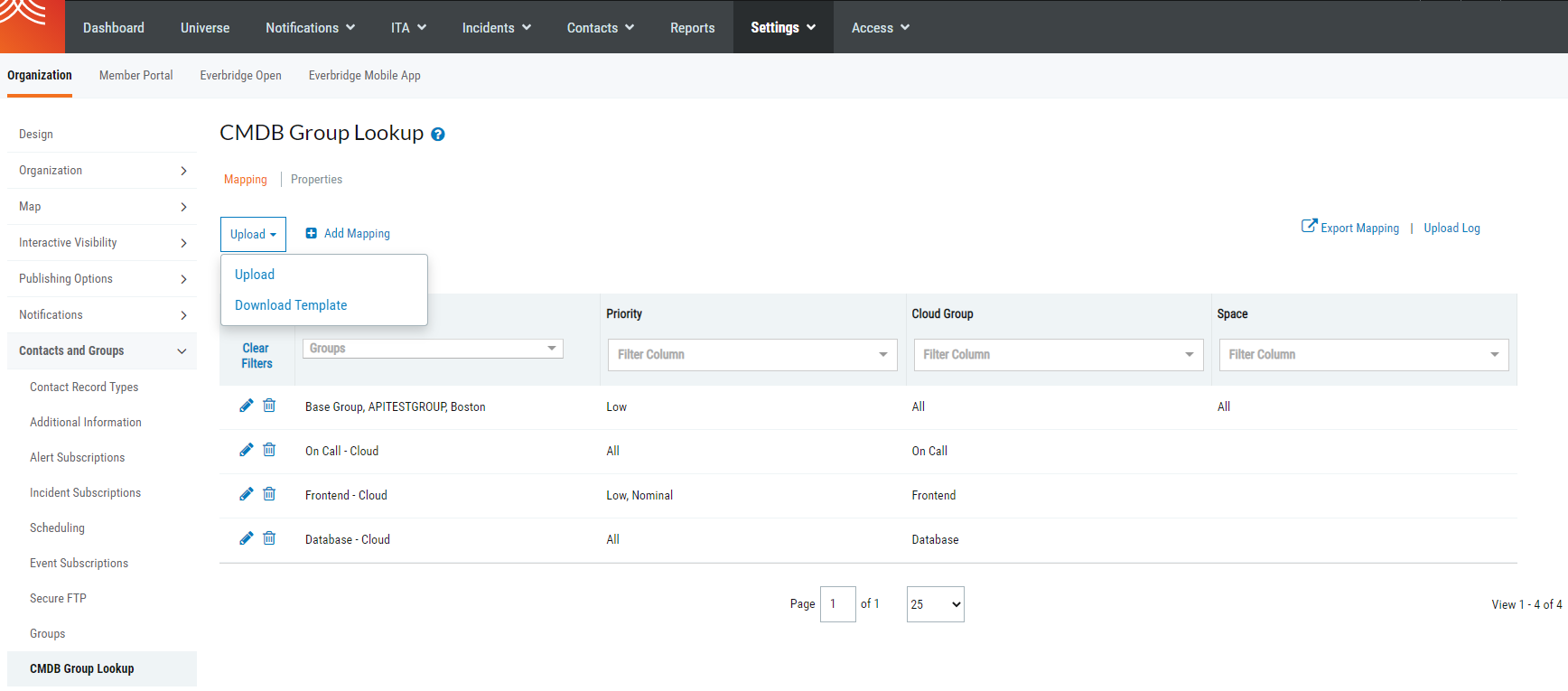 Ebs Uploading A Csv File In Cmdb Group Lookup Generates The Error Invalid Header In File In