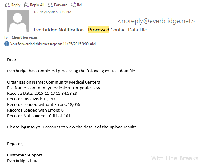 EBS: Contact Upload Emails in MS Outlook Do Not Contain Line Breaks ...